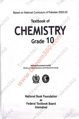FBISE 10th Class Chemistry SNC Textbook 2025 PDF - Taleem360