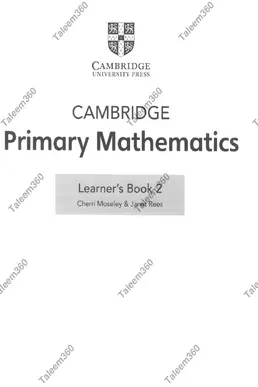 Cambridge Primary Mathematics Learner Book 2 PDF (2nd Edition) - Taleem360