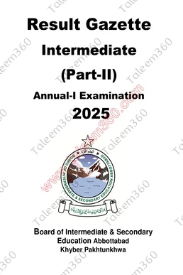 Abbottabad Board 12th Class Result Gazette 2025 PDF - Taleem360