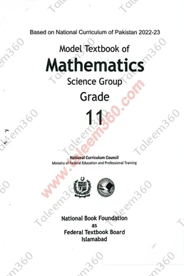 11th Class Mathematics FBISE New Text Book PDF - Taleem360